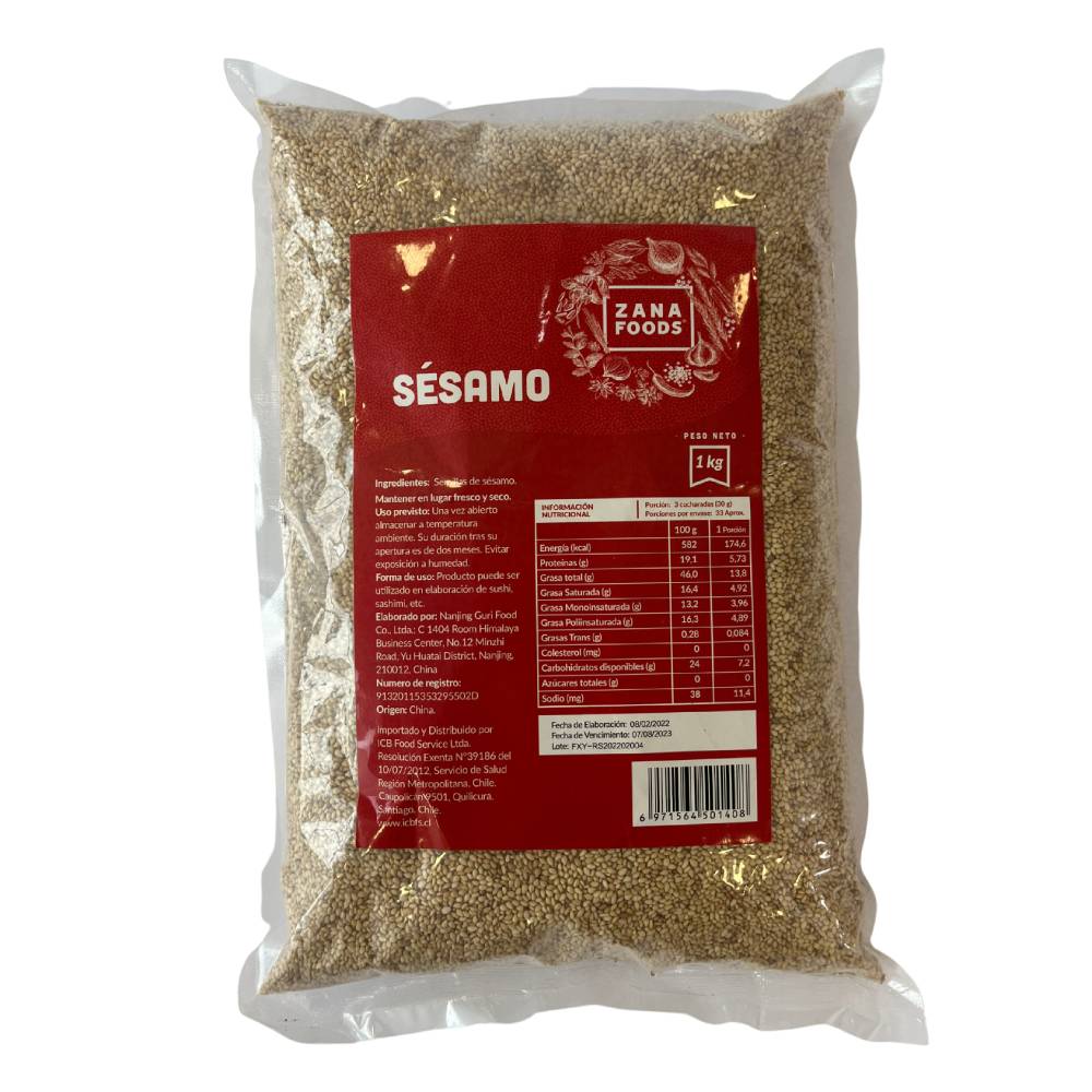 SÉSAMO TOSTADO BLANCO 1 KG